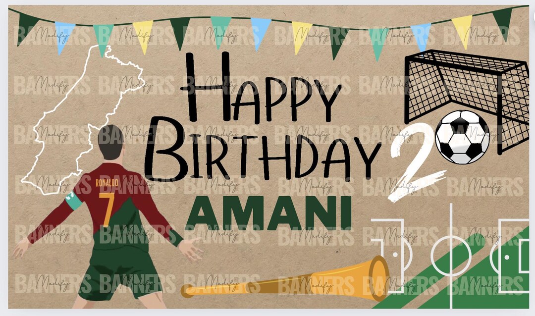 Cristiano Ronaldo Banner TEMPLATE Paint Your Very Own RONALDO Banner ...