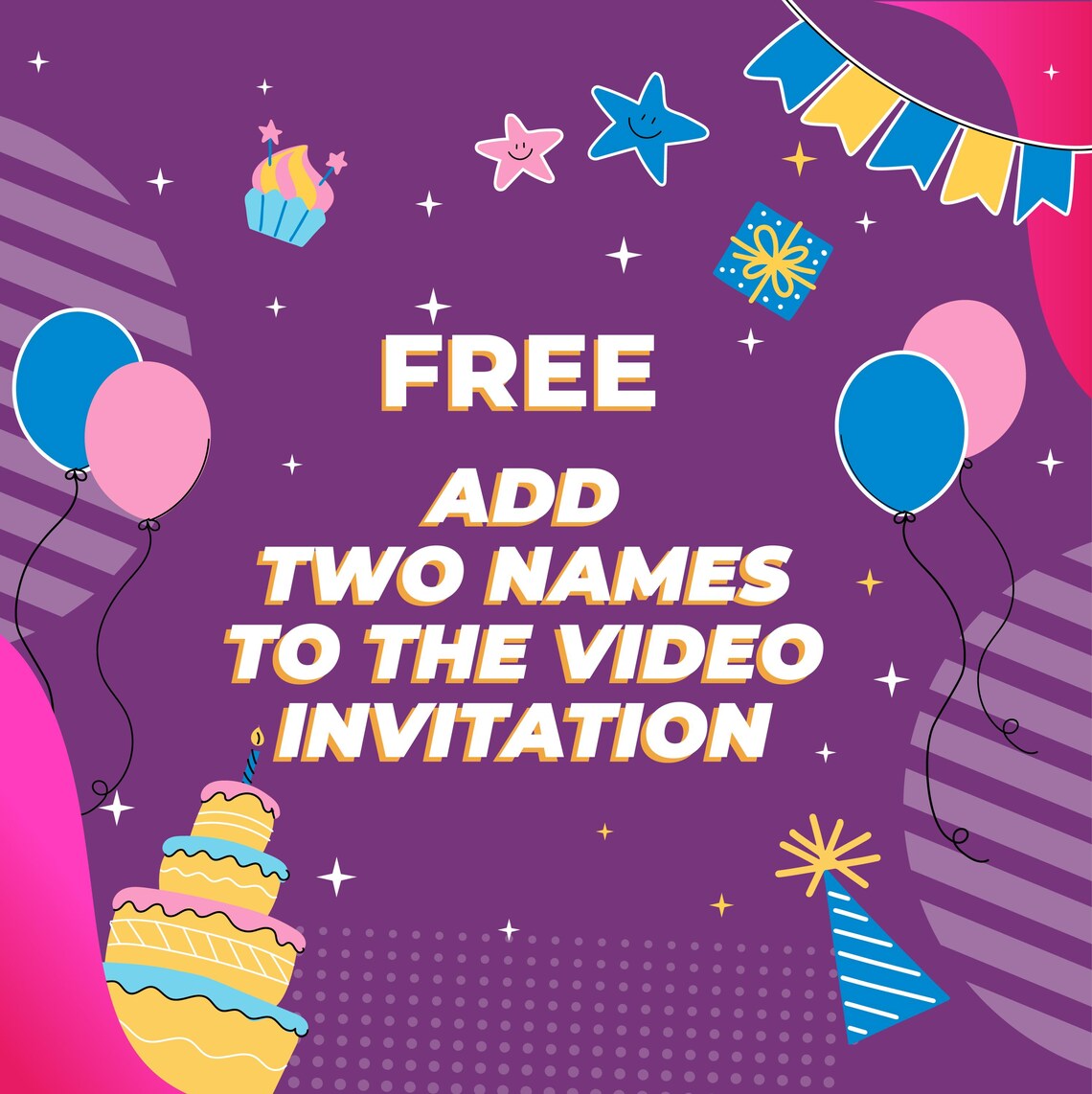 GIRL Shark Animated Invite, Pink Shark Birthday Video Invitation, Under ...