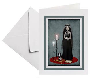 Gothic wedding card | Etsy