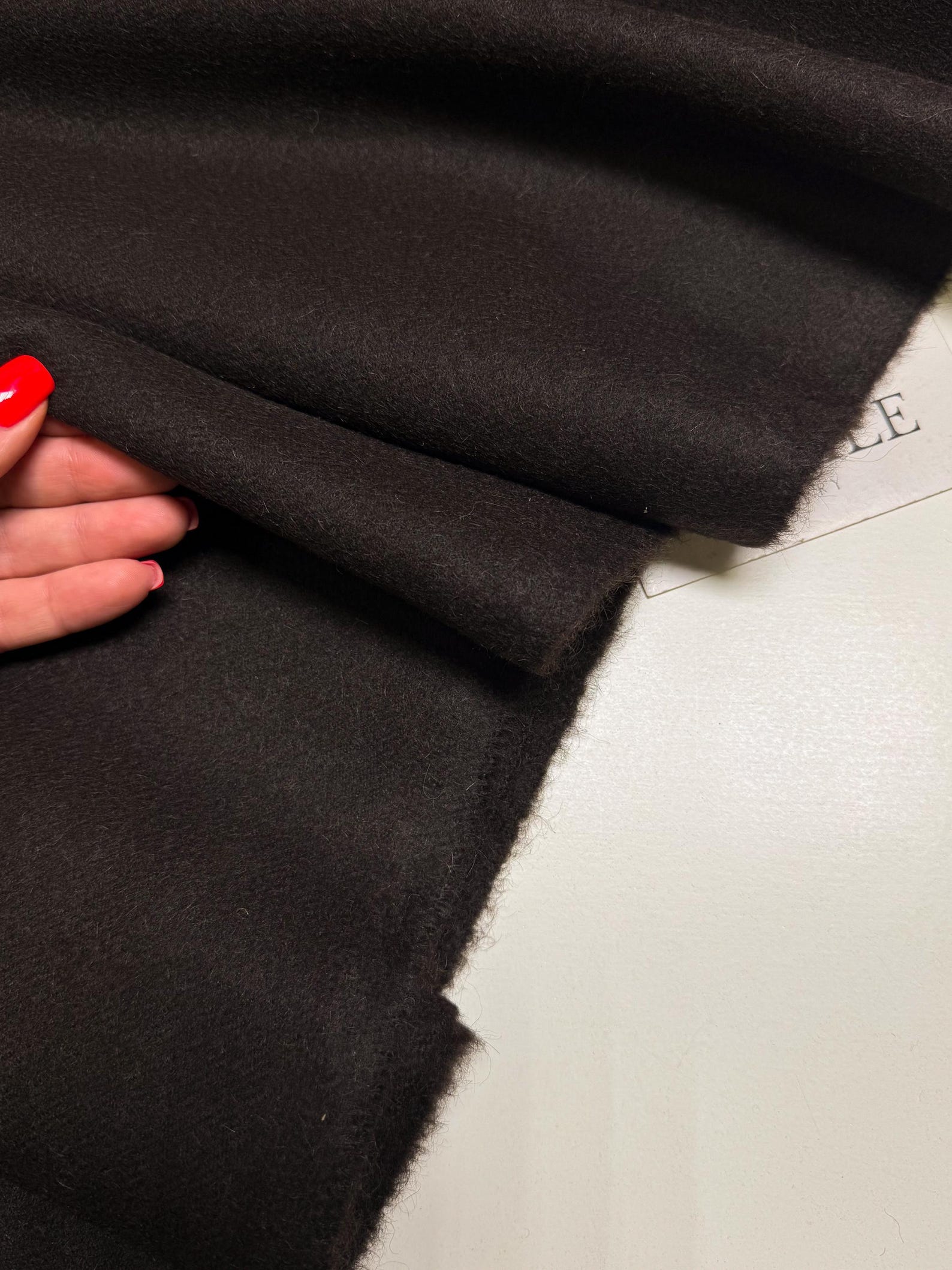 Dark Chocolate Moher Wool Fabric: Italian Winter Coat Material - Etsy