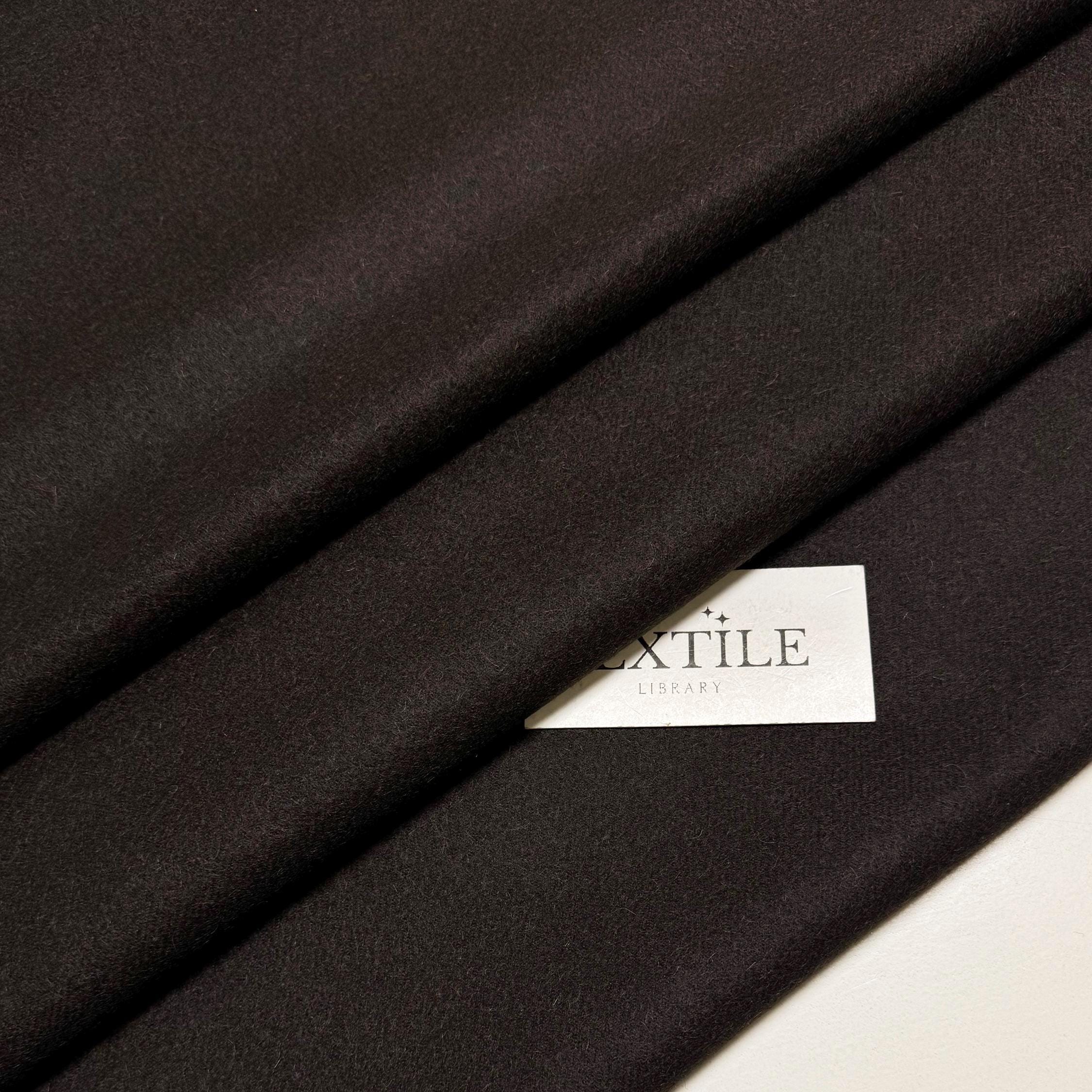 Dark Chocolate Moher Wool Fabric: Italian Winter Coat Material - Etsy