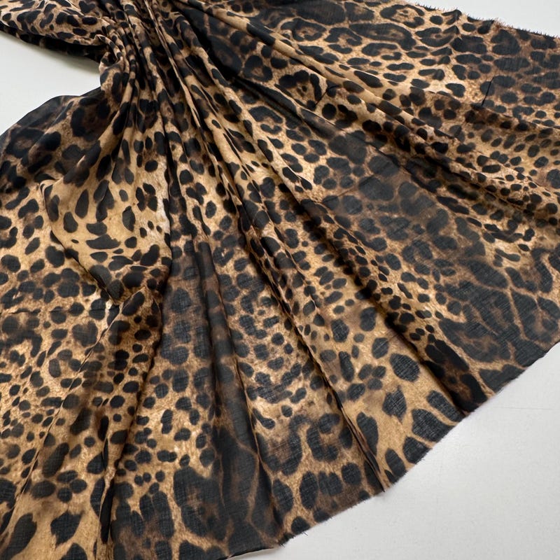 Leopard Fabric - Etsy