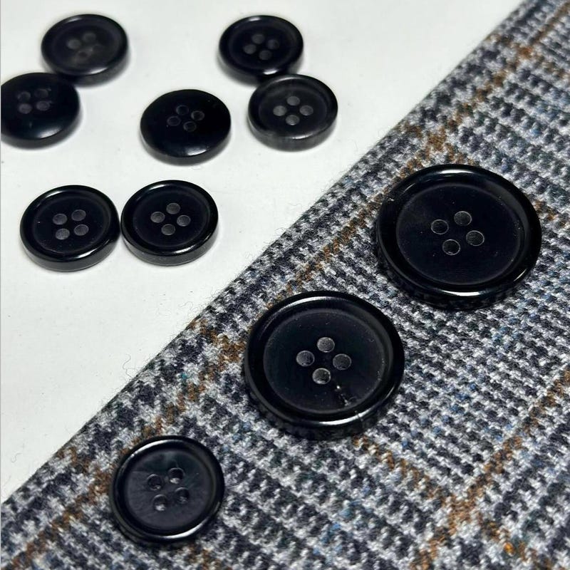 Black Coat Buttons - Etsy