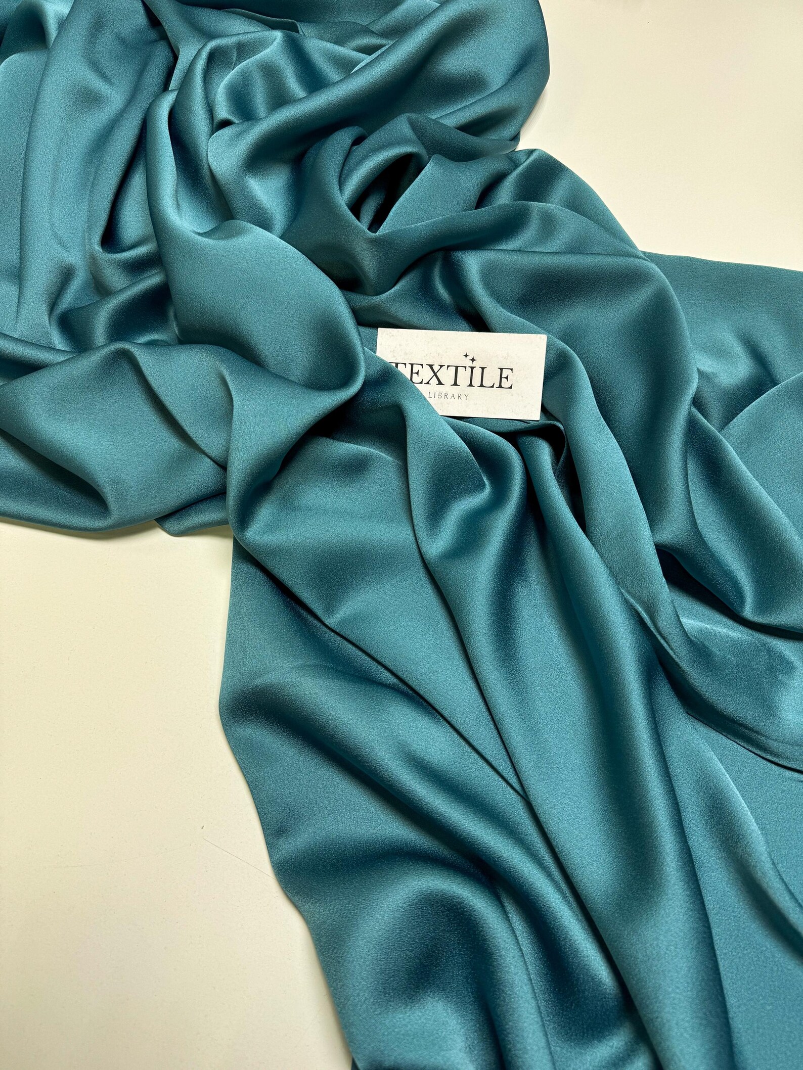 Aquamarine Viscose Satin Cady Fabric: Italian Holiday Outfit Material ...