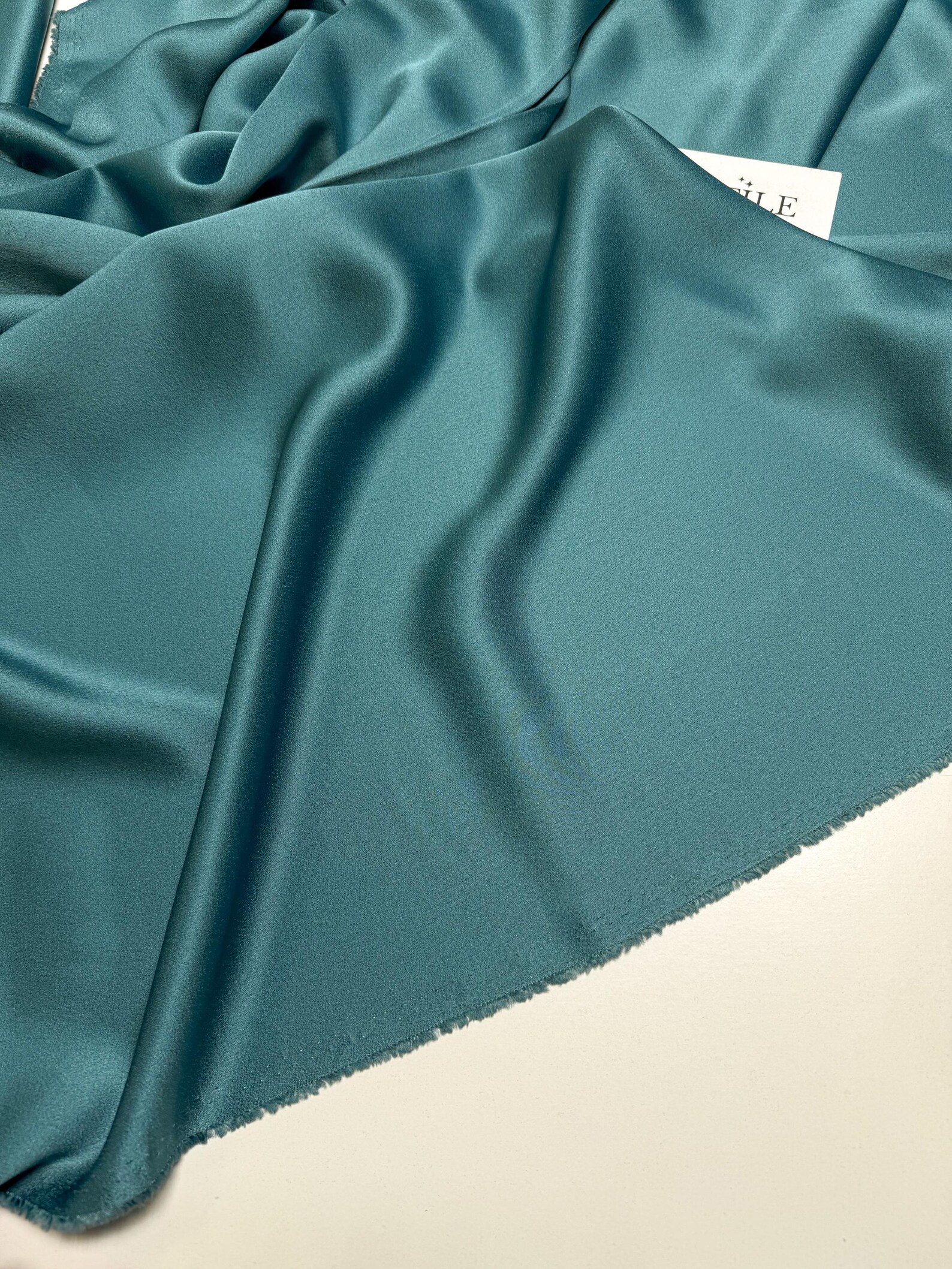 Aquamarine Viscose Satin Cady Fabric: Italian Holiday Outfit Material ...