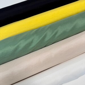 White Cotton Silk Batiste Fabric: Italian Lining Material - Etsy