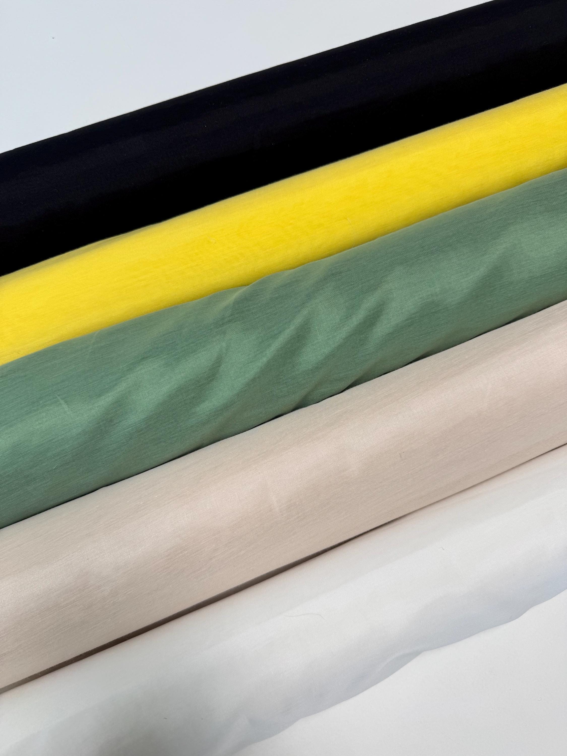 White Cotton Silk Batiste Fabric: Italian Lining Material - Etsy