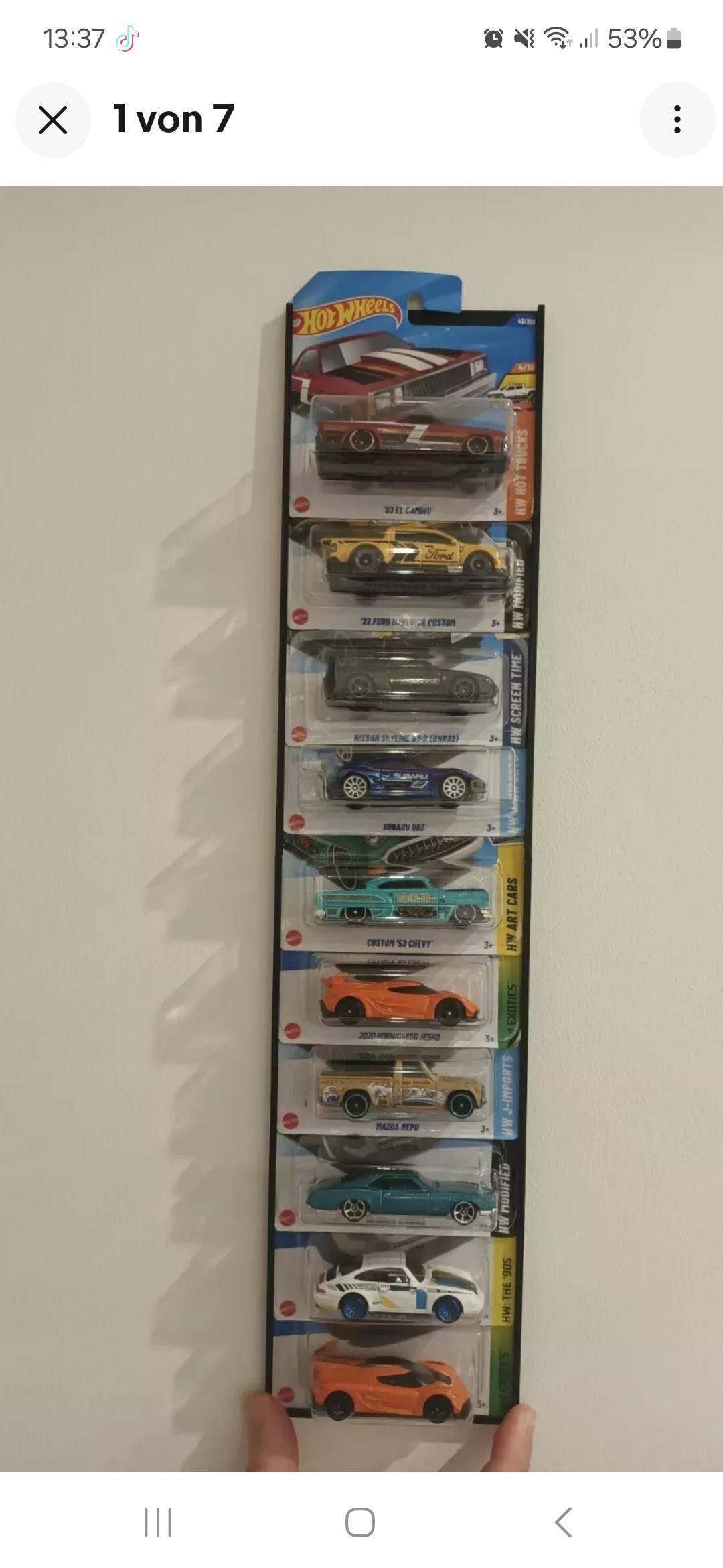 Hot Wheels Wall Mount for 10 Cars Mainline / Modular and Expandable - Etsy
