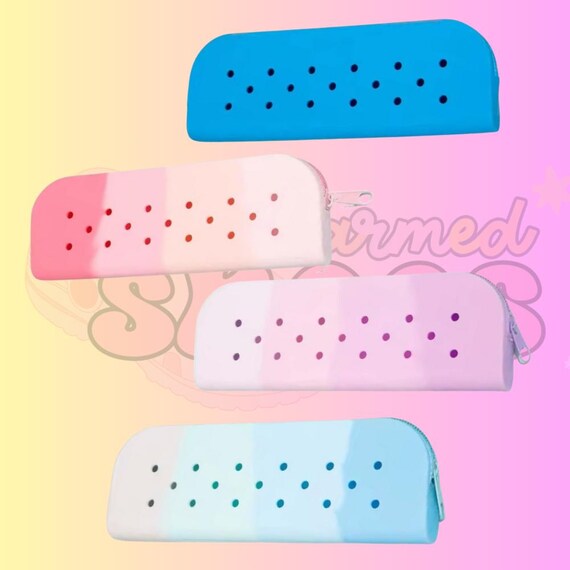 Charm Pencil Case Rubber Pencil Case Ombre Pencil Case Shoe Charms Charms Pins Gifts for Kids Stocking Fillers Etsy Canada