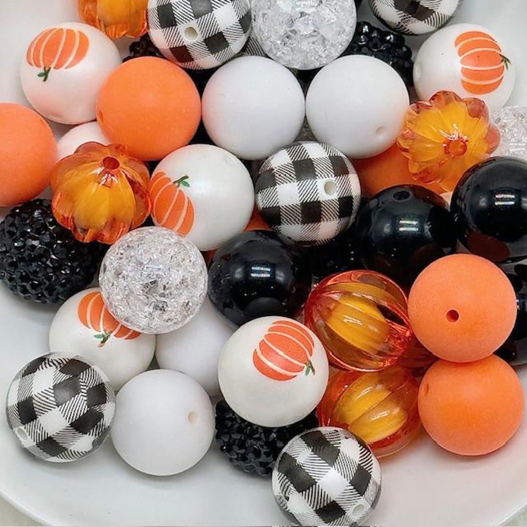 Bead Mix Fall Crafting, Halloween Necklace, Lanyard Beads, DIY Crafts ...