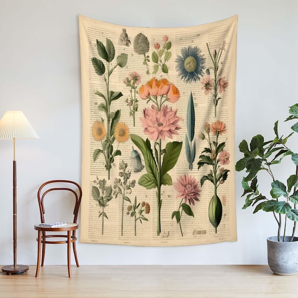 Floral Tapestry - Etsy