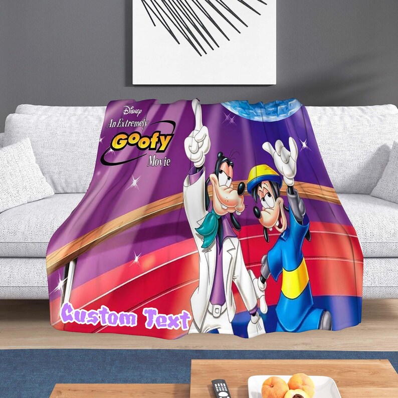 DIY Christmas Gift A Goofy Movie Custom Name Blanket, Customized ...