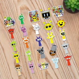 50 PCS Laptop Decals Sprunki Pattern Stickers Cute Stickers Cartoon ...