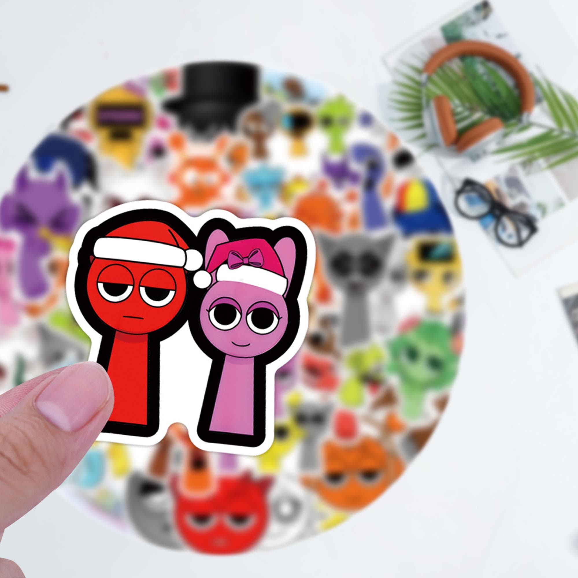 Sprunki Stickers for Kids 55 PCS Vinyl Stickers Water Bottle Stickers ...