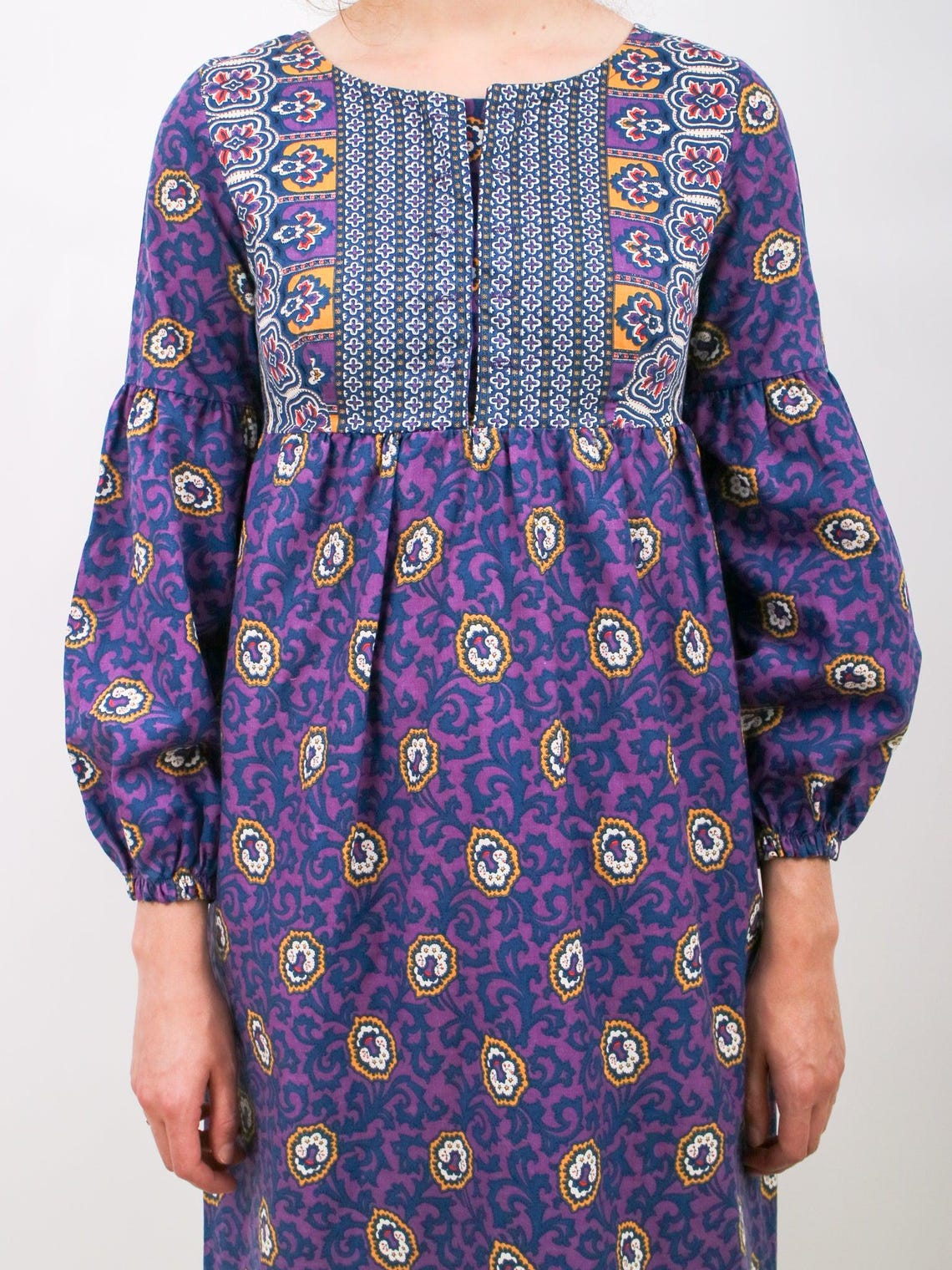 1970s Rhapsody in Robes Bohemian Maxi Dress - Etsy