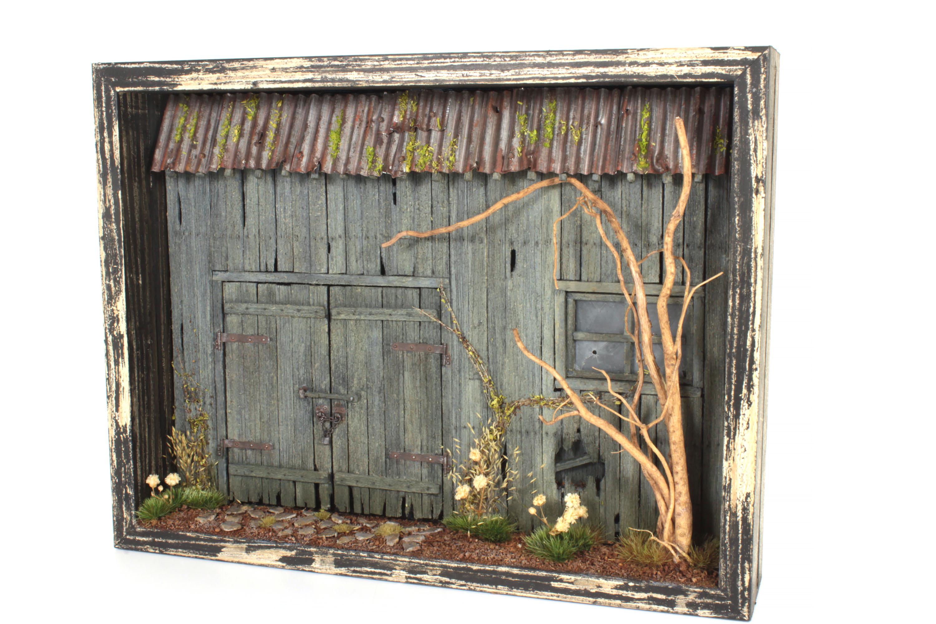 Hand Made Frame Diorama - Old Barn - Shadow Box - Miniature - Etsy