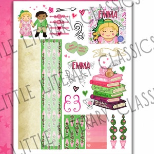 Emma Jane Austen Printable Planner Stickers Clipart Digital Download 3 ...