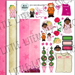 Emma Jane Austen Printable Planner Stickers Clipart Digital Download 3 ...