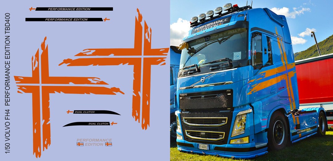 1/50 Decals for Volvo FH4 Performance Edition Red Strips TBD400 - Etsy