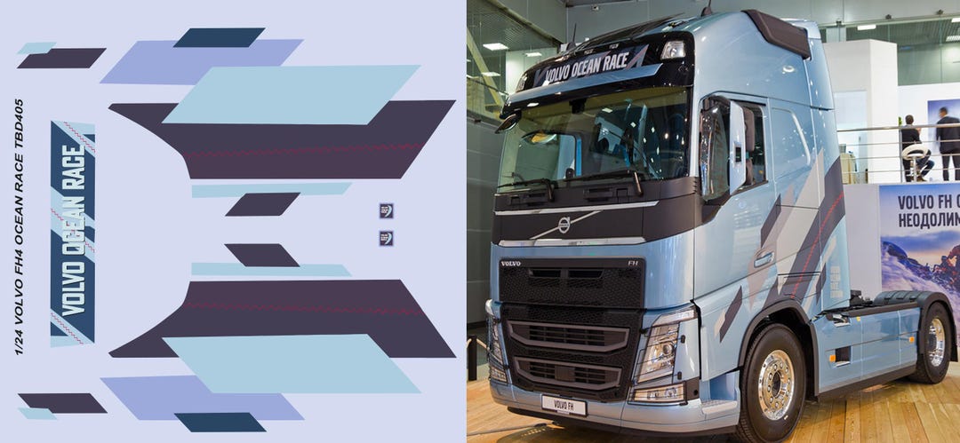 1/24 Decals for Volvo FH4 OCEAN RACE Livery Decals TB Decal TBD405 - Etsy