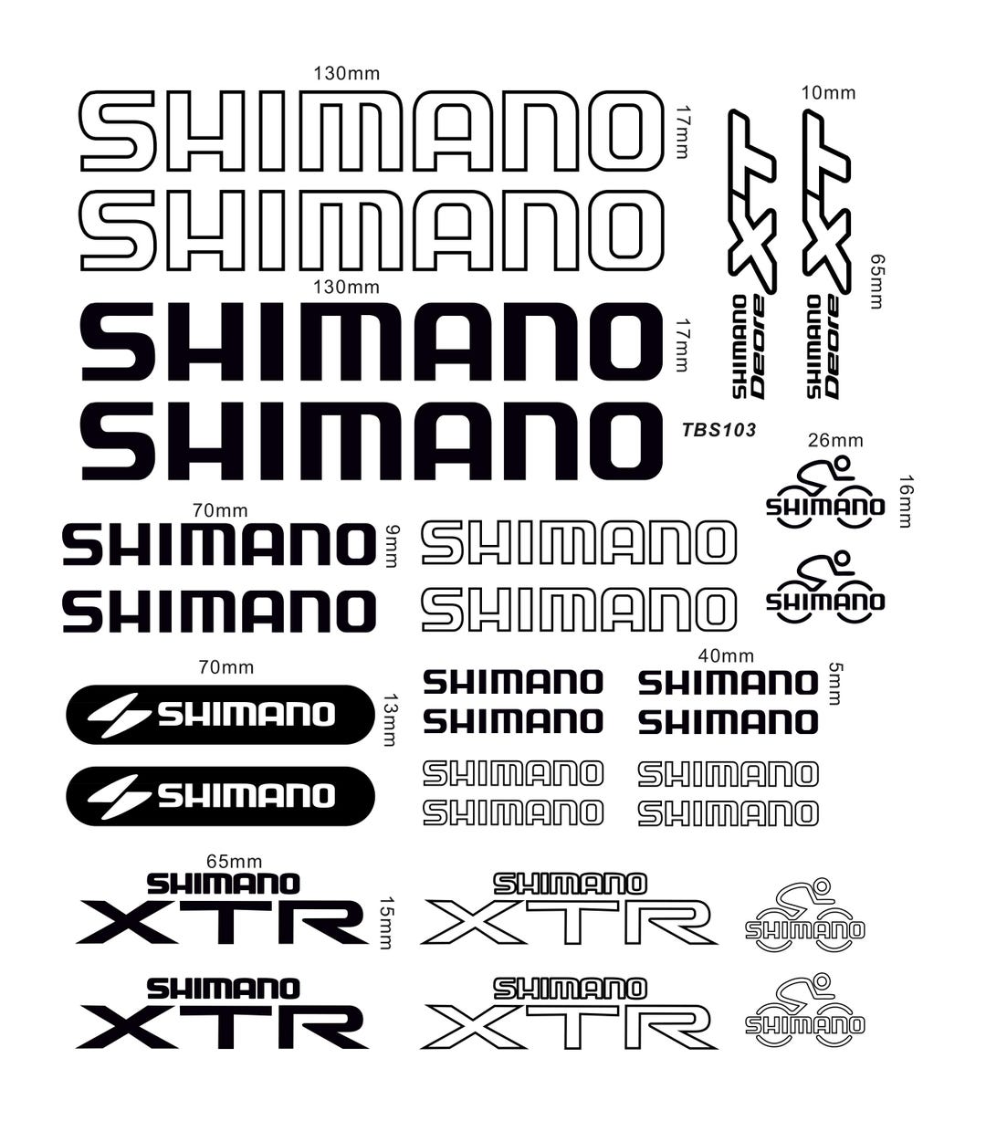 Stickers Replacement Bike Gear Stickers Compatible With Shimano TBS103 ...