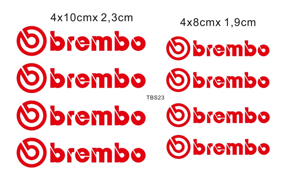 Stickers Stickers for Car Brake Caliper Compatible With Brembo TBS23 - Etsy