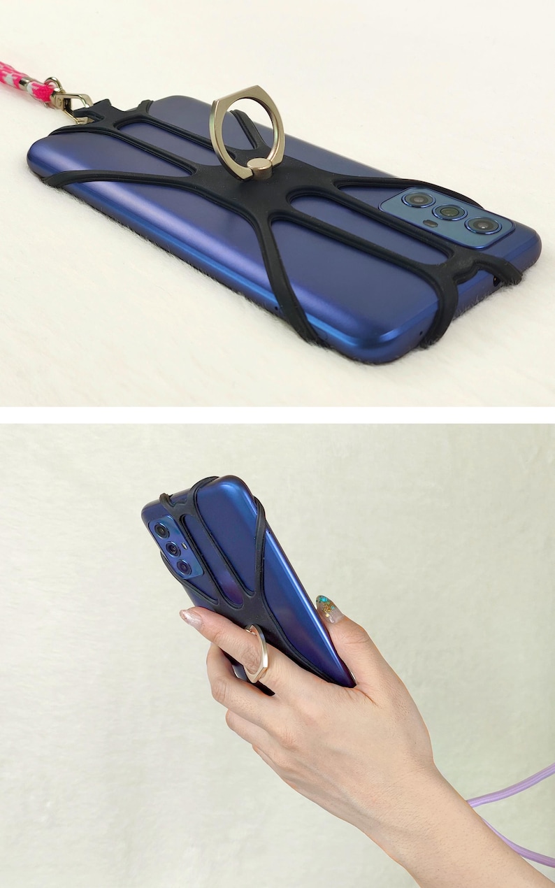 Universal Cell Phone Holder Silicon Common Phone Case With Finger Ring ...