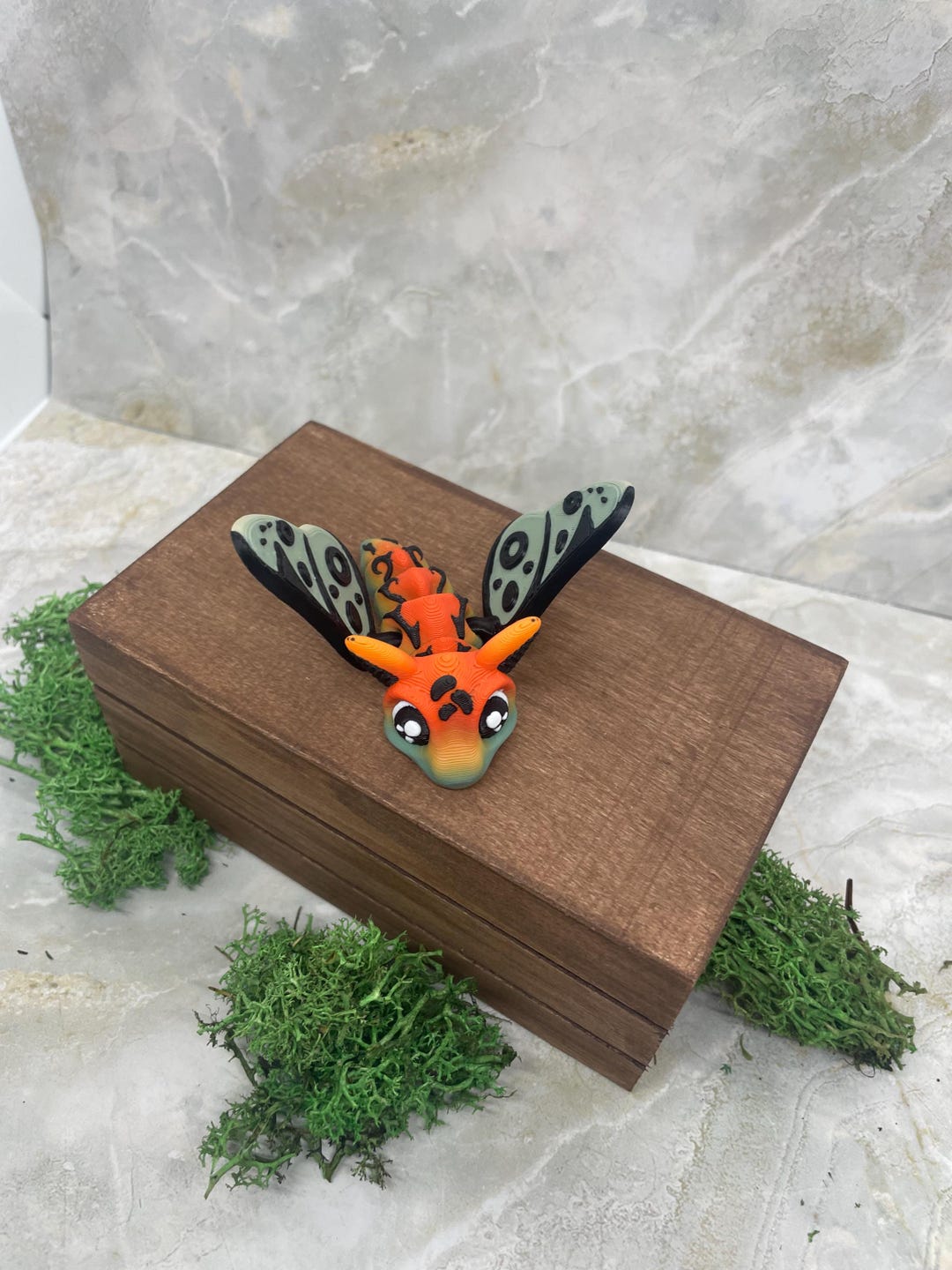 Umbra Moth Dragon, Mini 3d Printed Dragon, Flexi Dragon, Desk Pet ...