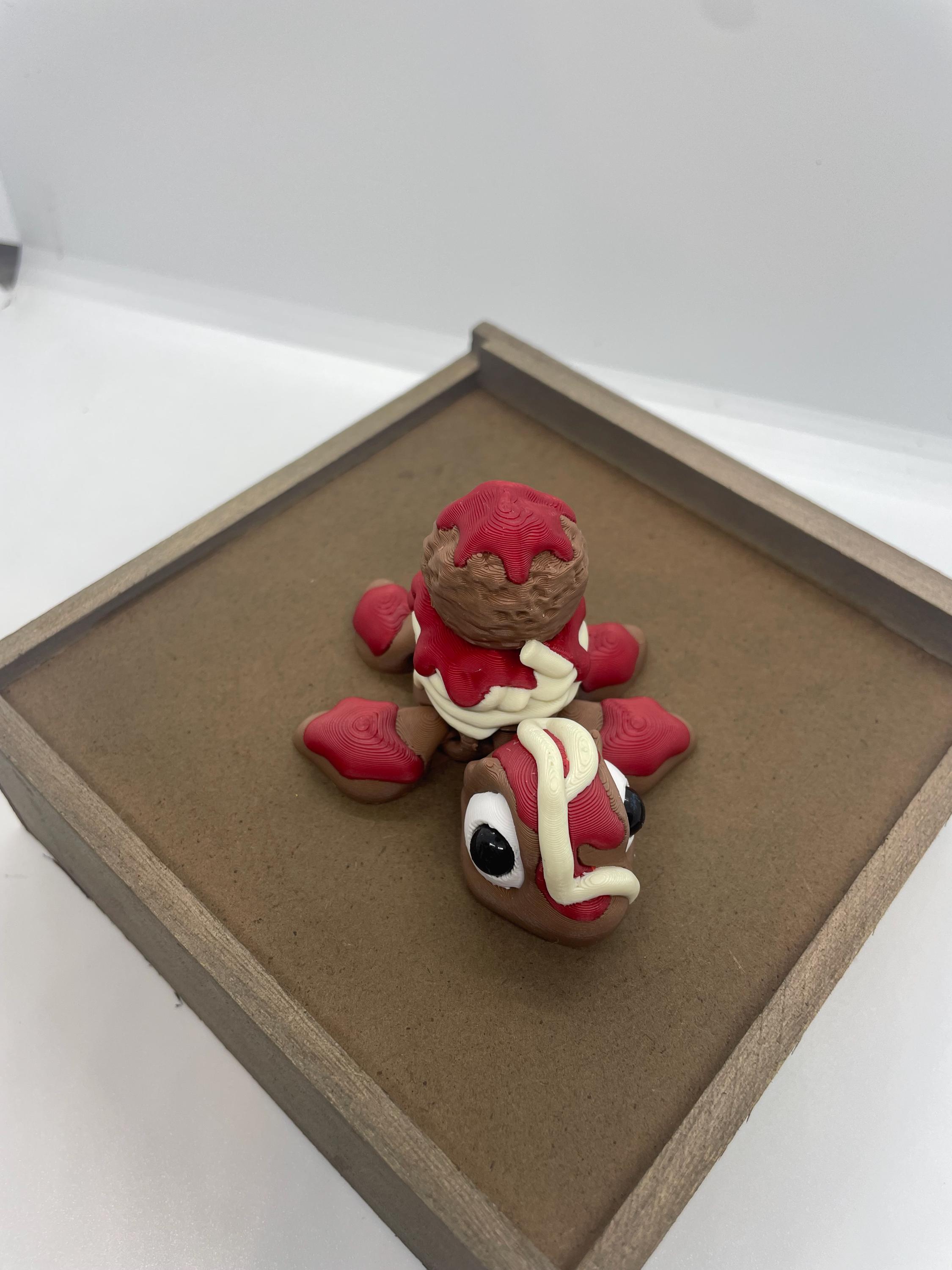 3D Printed Spaghetti Meatball Turtle, Desk Fidget Pet Sensory Gift - Etsy