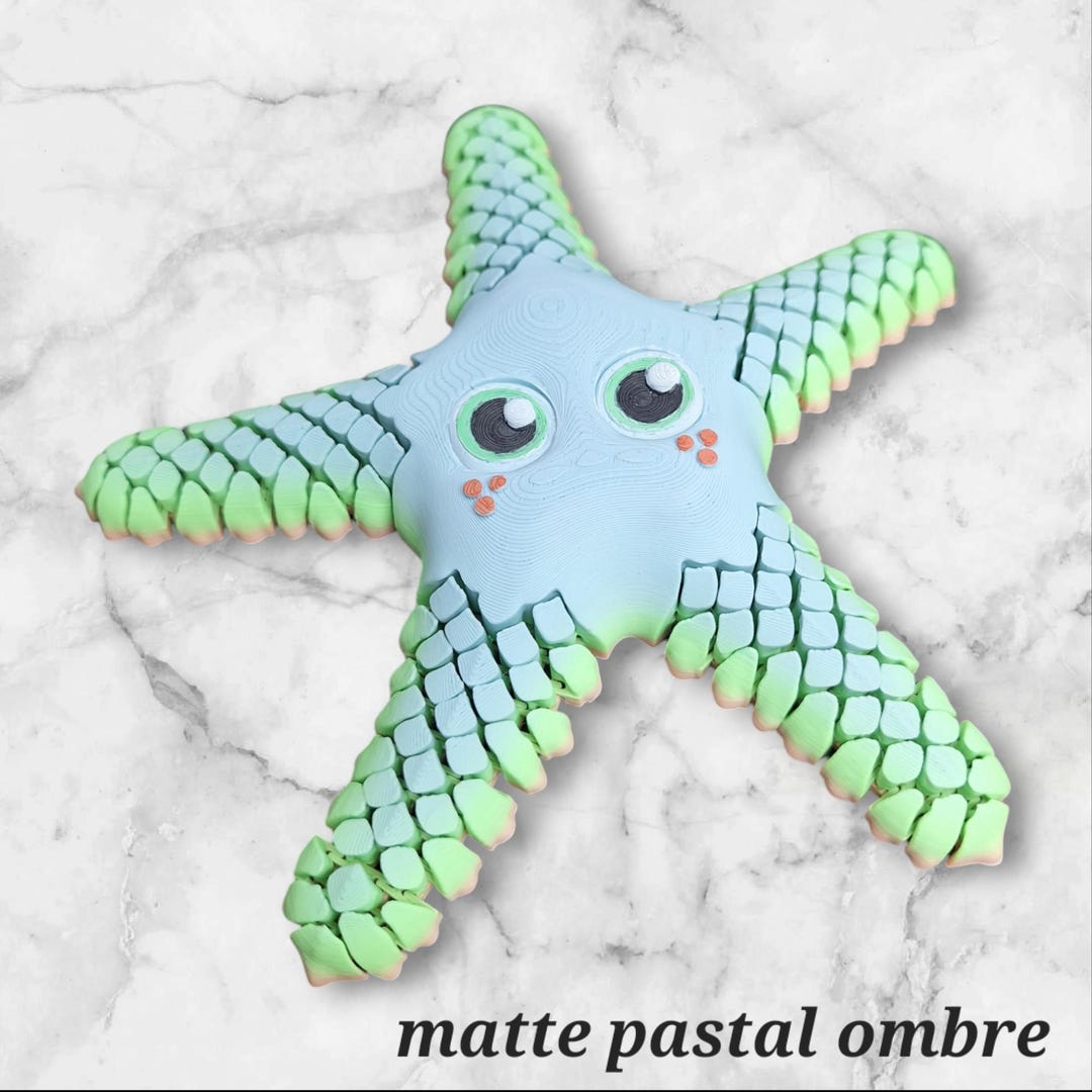 3d Printed Starfish, Flexi Starfish, Fidget Toy, Gift - Etsy