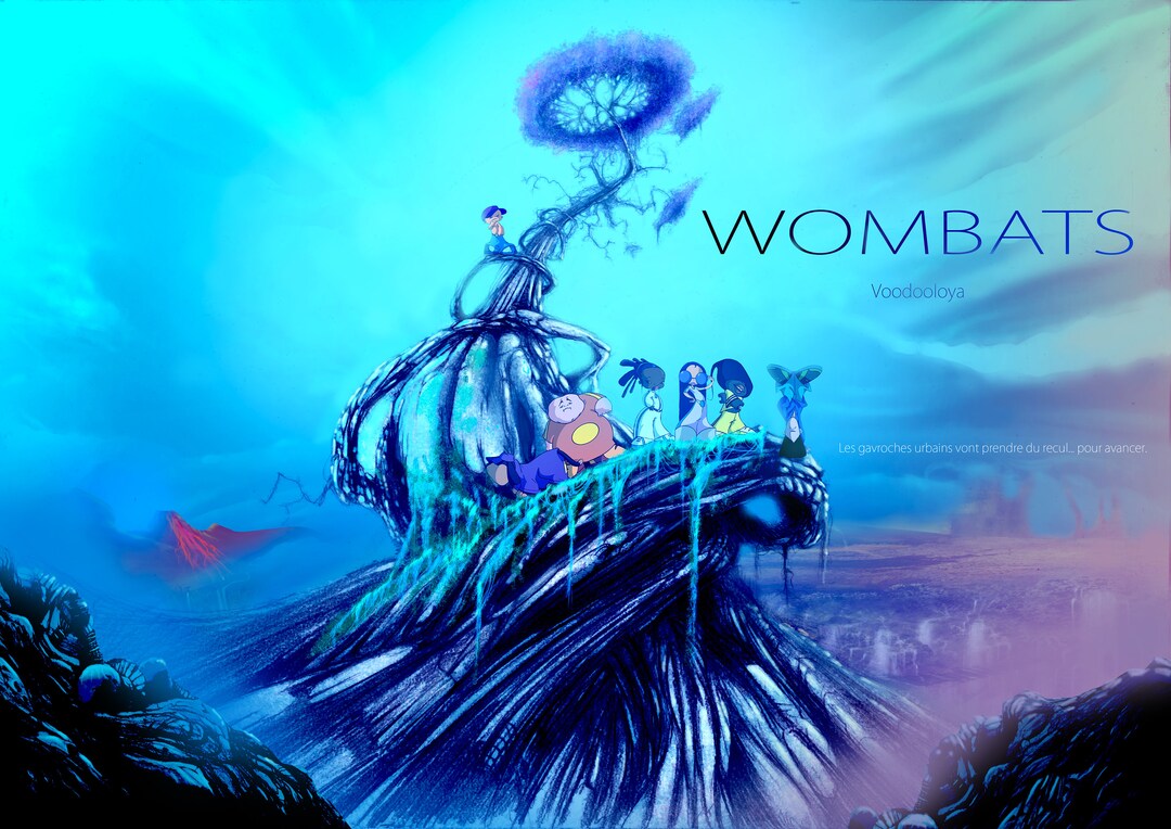 Wombats, Poster From My Wombat City Series, the Kids Escape Into Lush ...