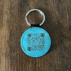 Custom QR Code Keychain Scannable Playlist Video Document Song Social ...