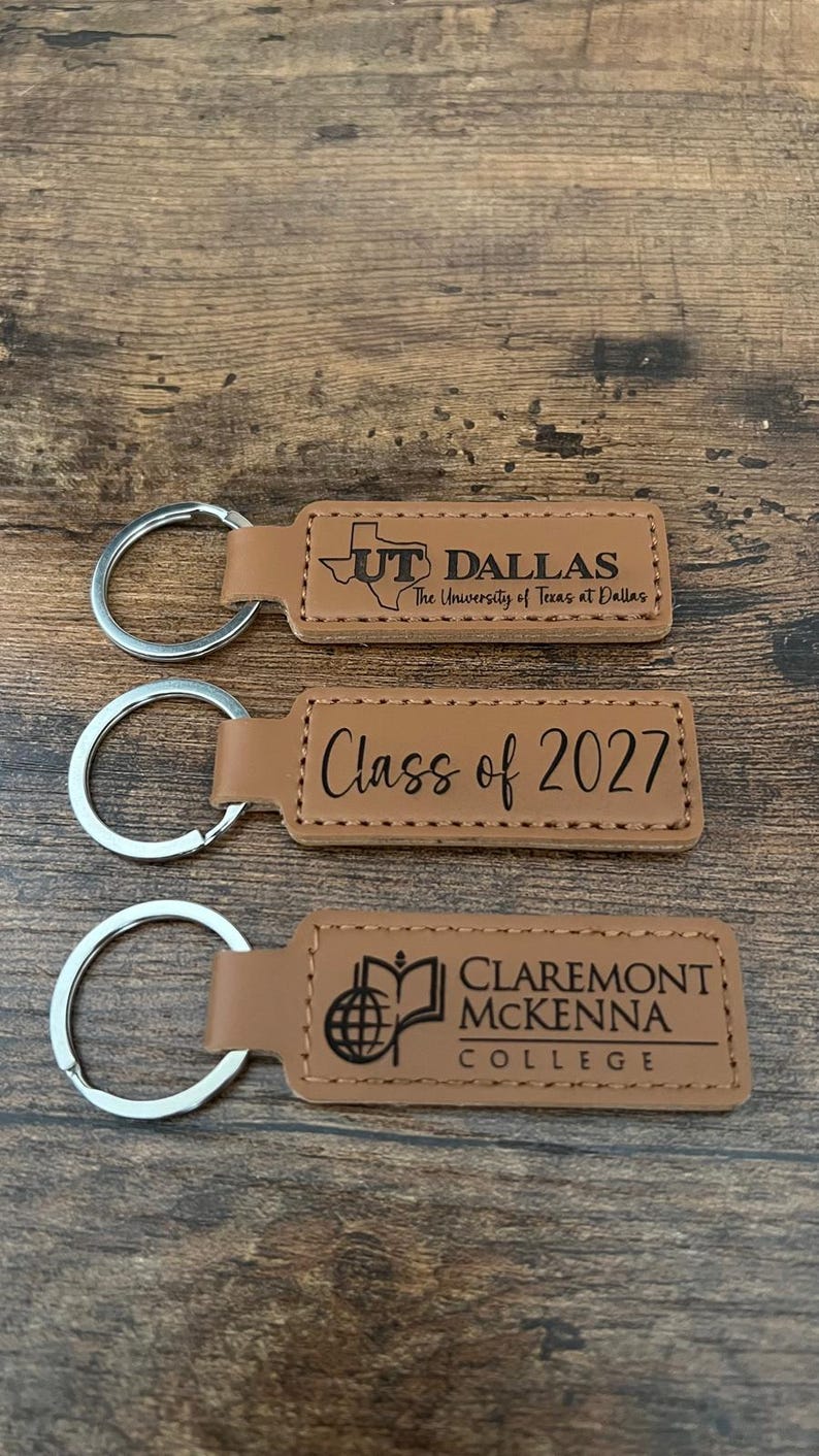 Personalized Bestseller Graduation Keychain Custom Leather Keyring ...