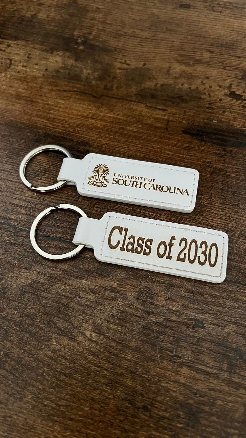 Personalized Bestseller Graduation Keychain Custom Leather Keyring ...