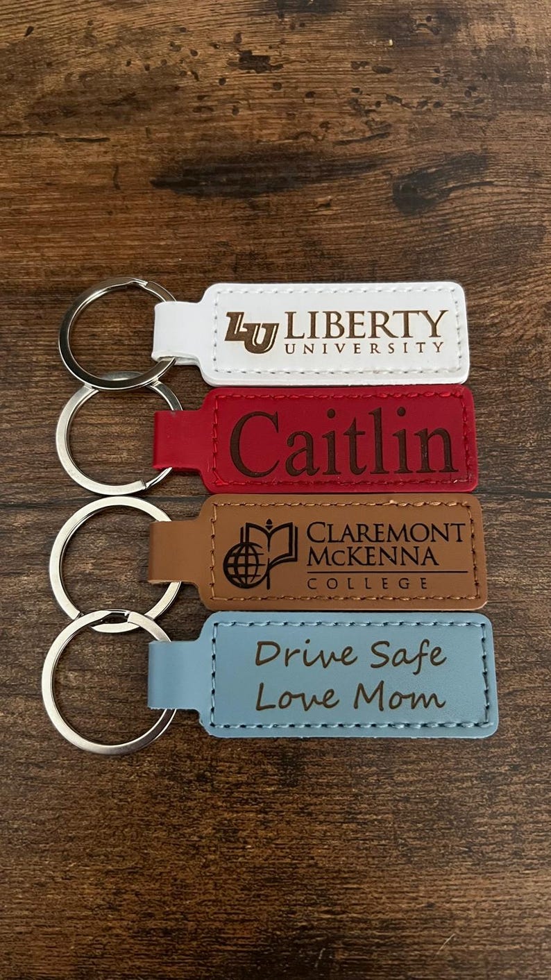 Personalized Bestseller Graduation Keychain Custom Leather Keyring ...