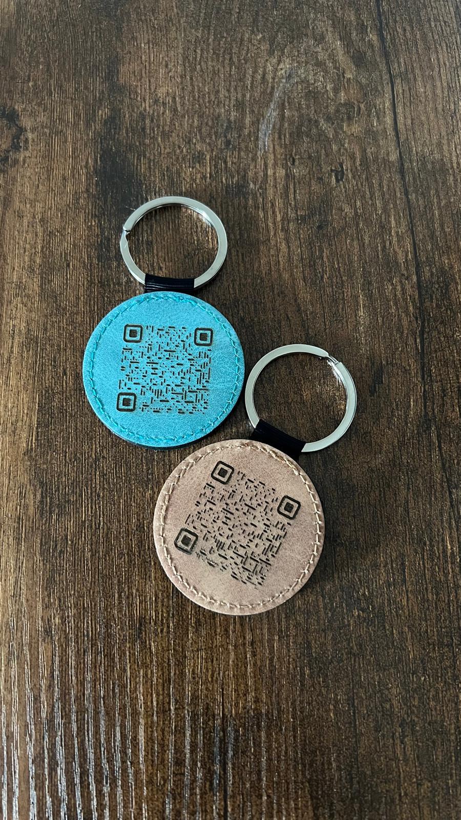 QR Code Keychain Company Website Smart Advertising Quick Scannable ...
