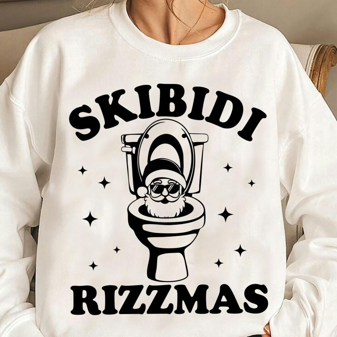 Skibidi Rizzmas PNG, Merry Rizzmas Png, Santa Bruh Christmas PNG, Rizz ...