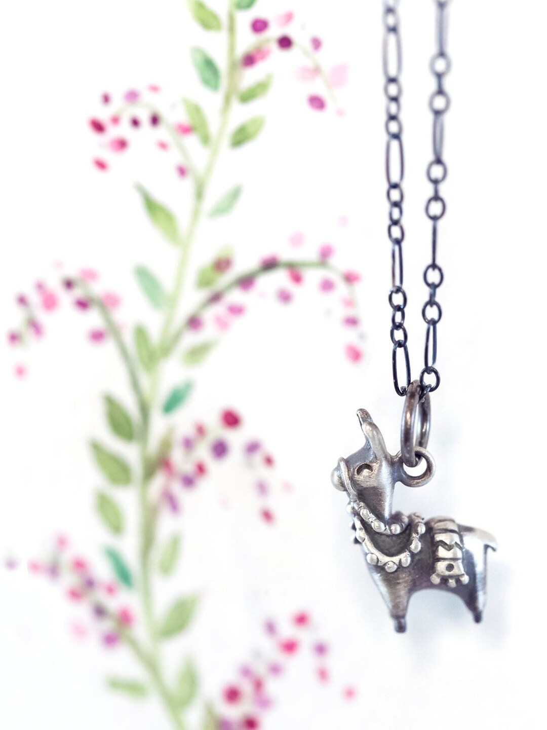 Little Llama Necklace, the Sweetest Baby Llamas Handmade in Sterling ...