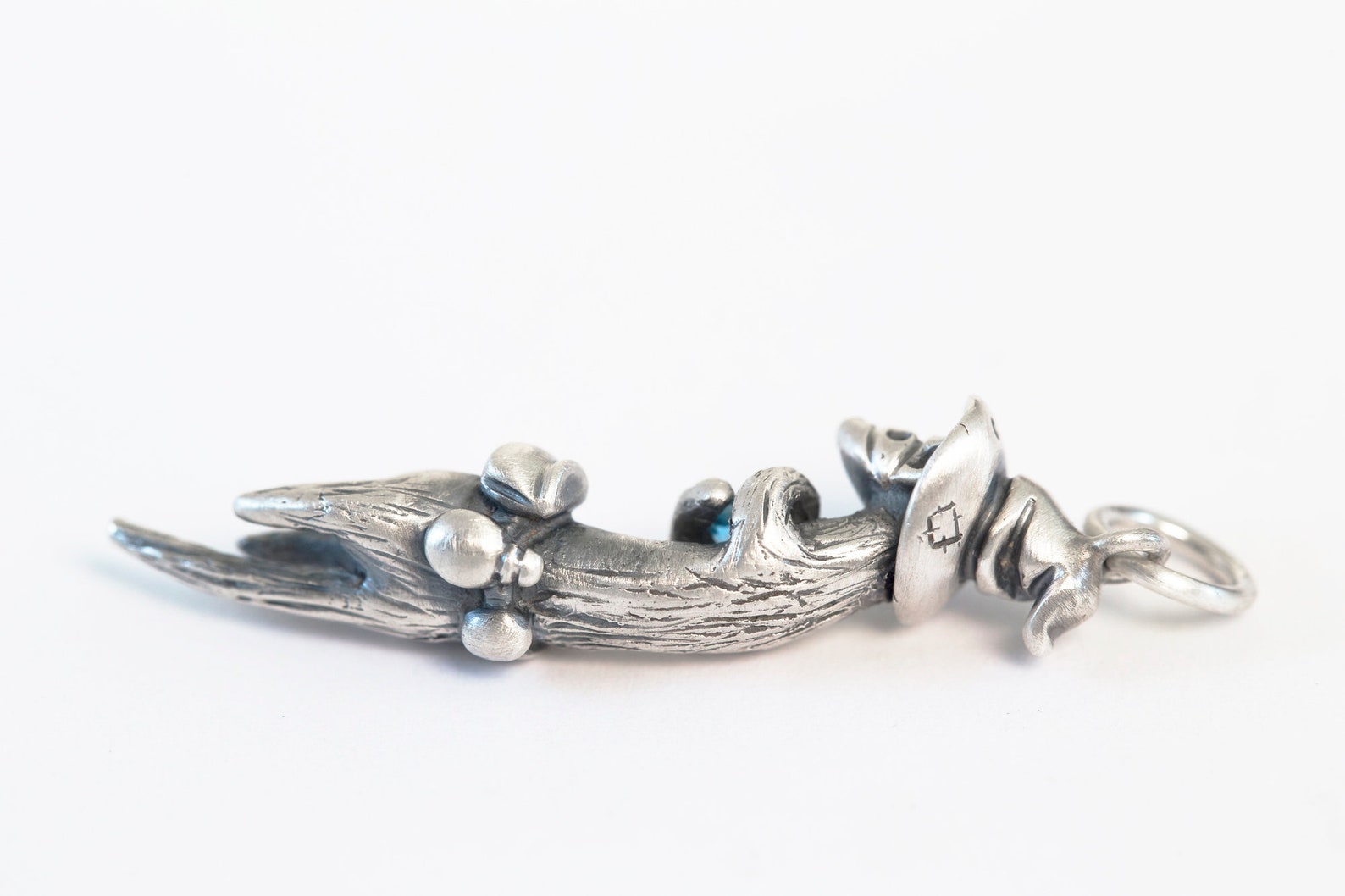 Wizard Weasel Necklace Adopt a Ferret Pendant in Sterling - Etsy