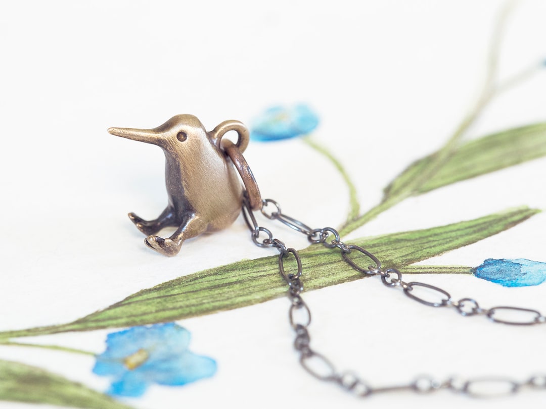 Kiwi Necklace!! Handmade Kiwi Charm in Silver, 14k Gold, or Bronze ...