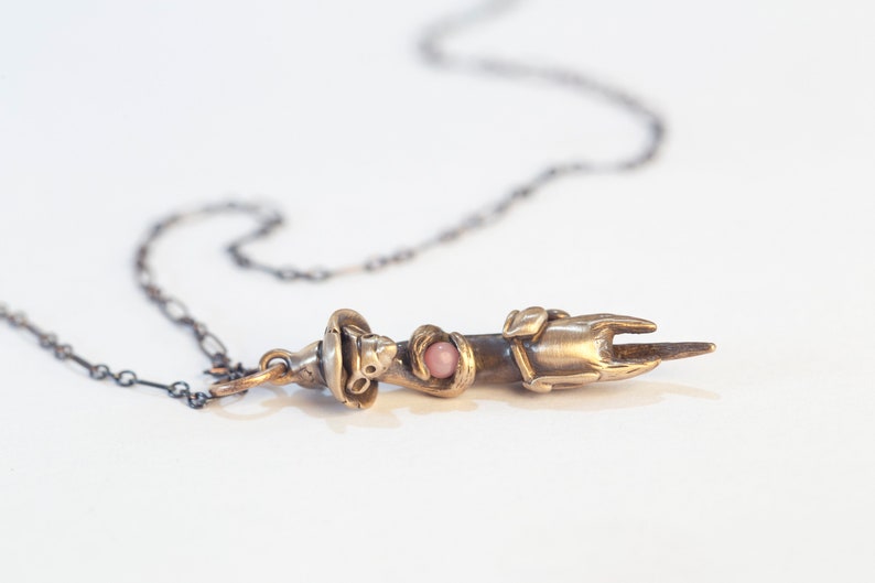 Wizard Weasel Necklace Adopt a Ferret Pendant in Sterling - Etsy