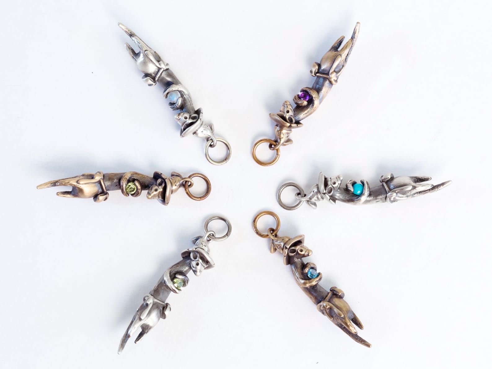 Wizard Weasel Necklace Adopt a Ferret Pendant in Sterling - Etsy