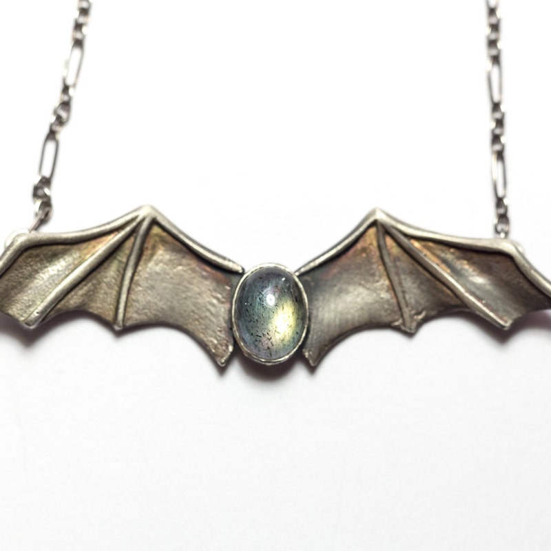 Bat Necklace - Etsy