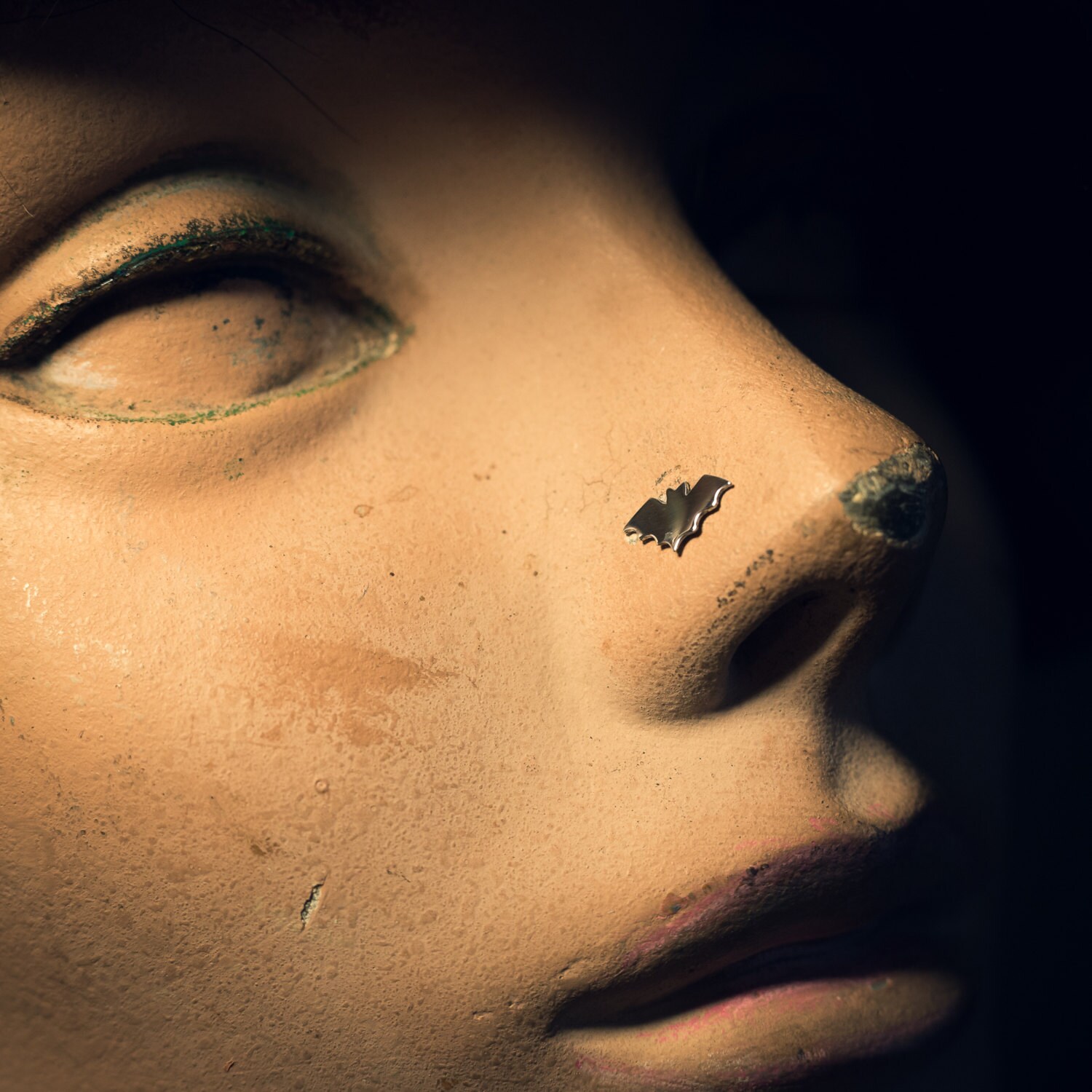 Twinkle Twinkle Little Bat Nose Stud in Sterling Silver / Individually ...