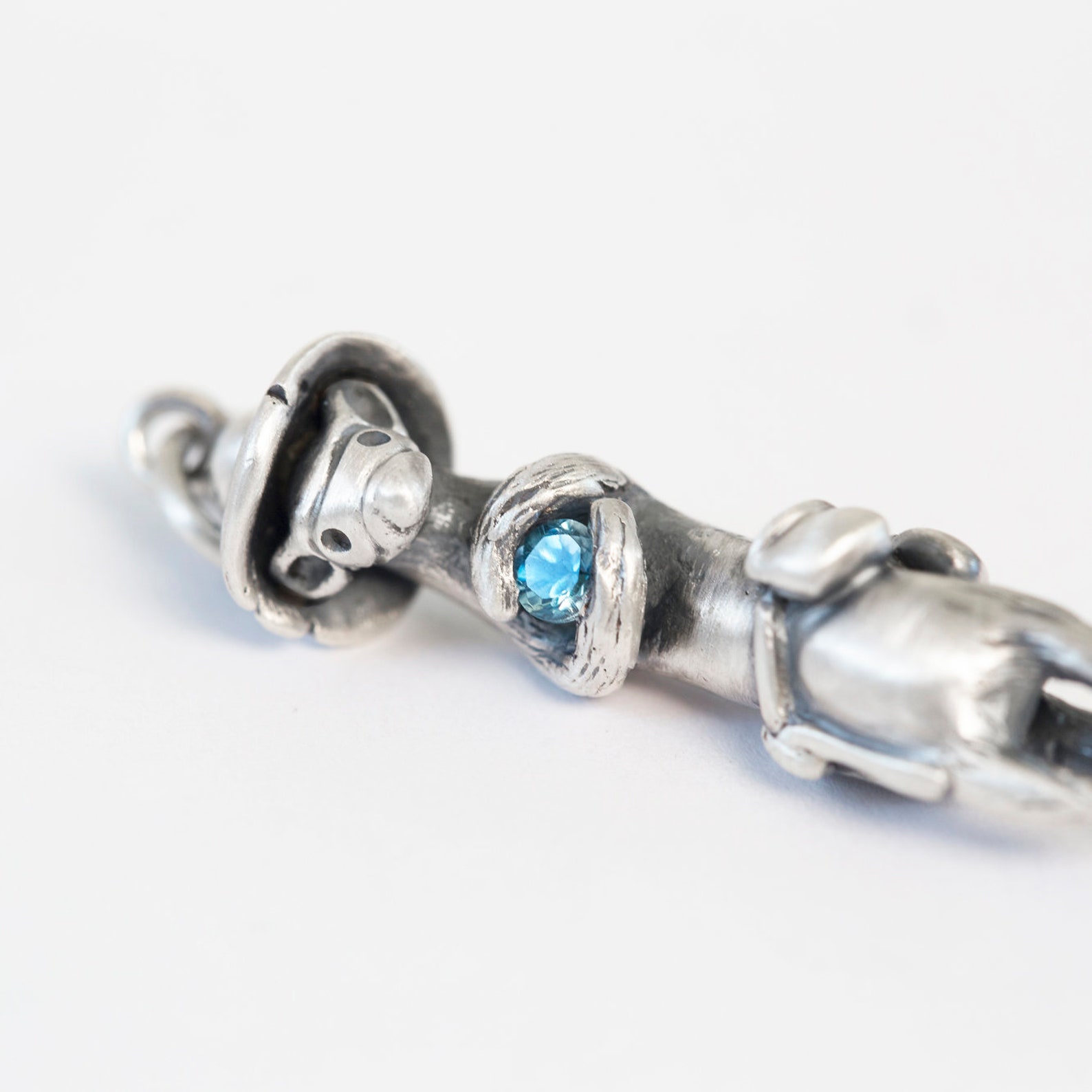 Wizard Weasel Necklace Adopt a Ferret Pendant in Sterling - Etsy