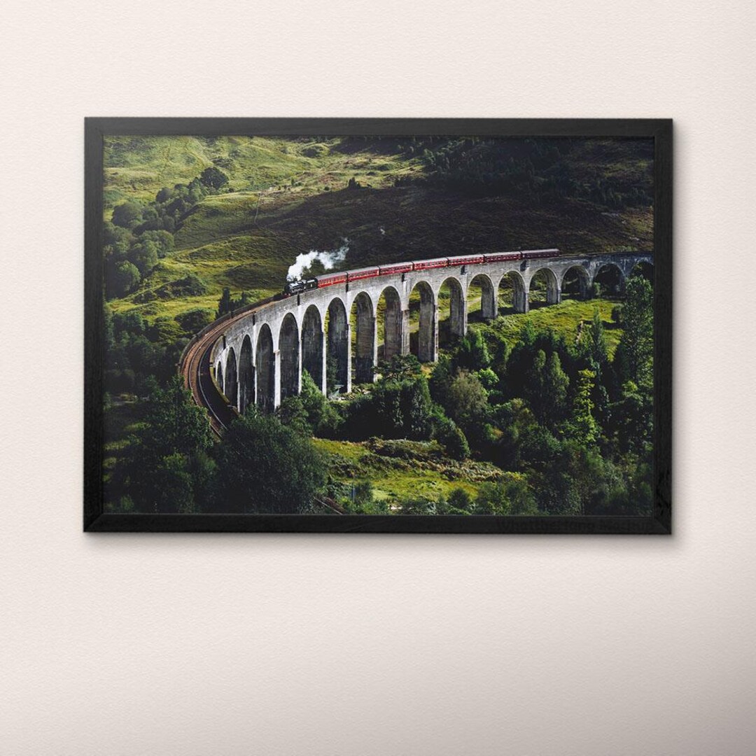 Magic School Express Digital Print Jacobite Train Art, Scottish Railway ...