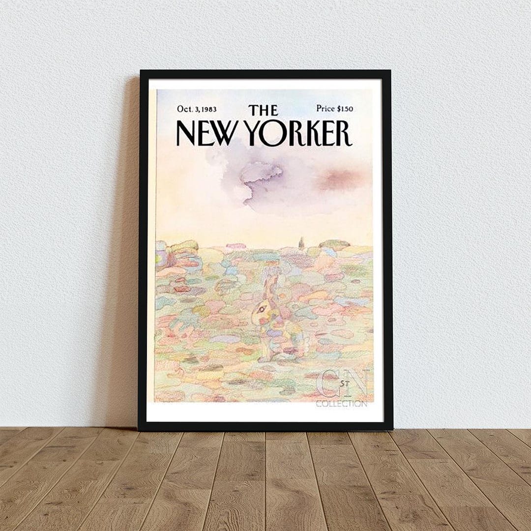 The New Yorker Magazine Cover Print October 5 1981 Issue | Trendy Retro ...