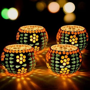 Decorative Diyas and Candle Holders - Etsy
