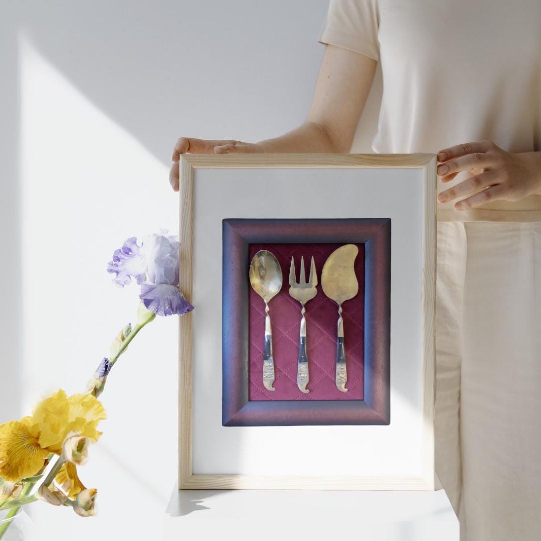 Cutlery Wall Decor Sculpture of Vintage Forks Spoons Knife Teaspoons ...