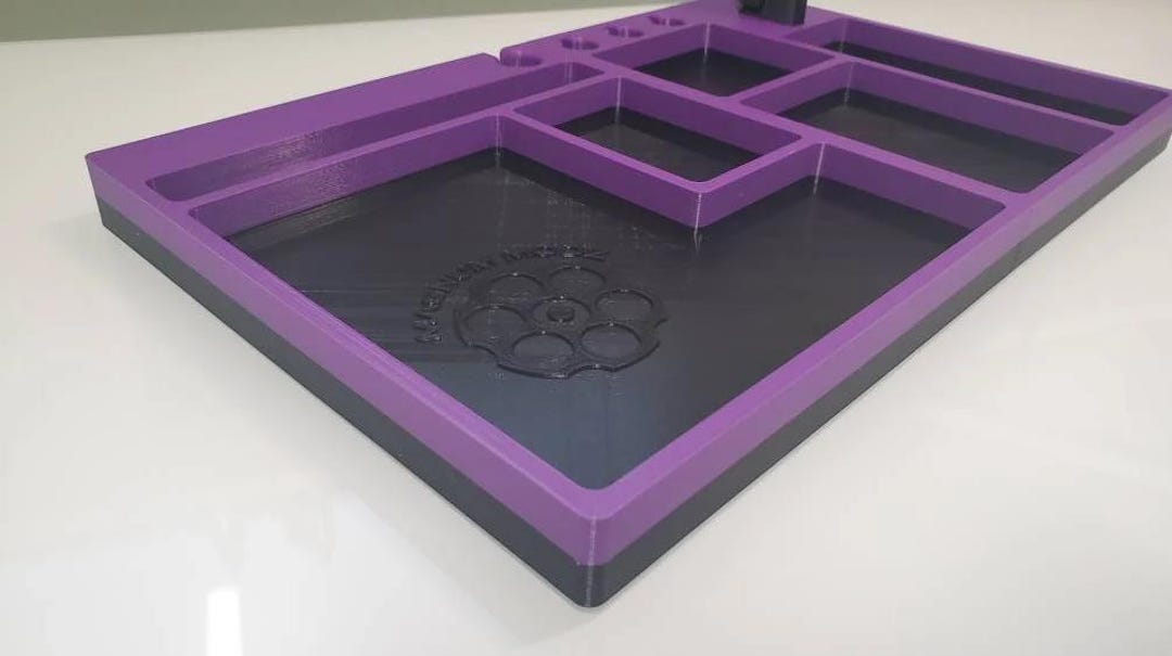 16x10 Valet Tray EDC Dump Tray With Watch Charging Stand - Etsy